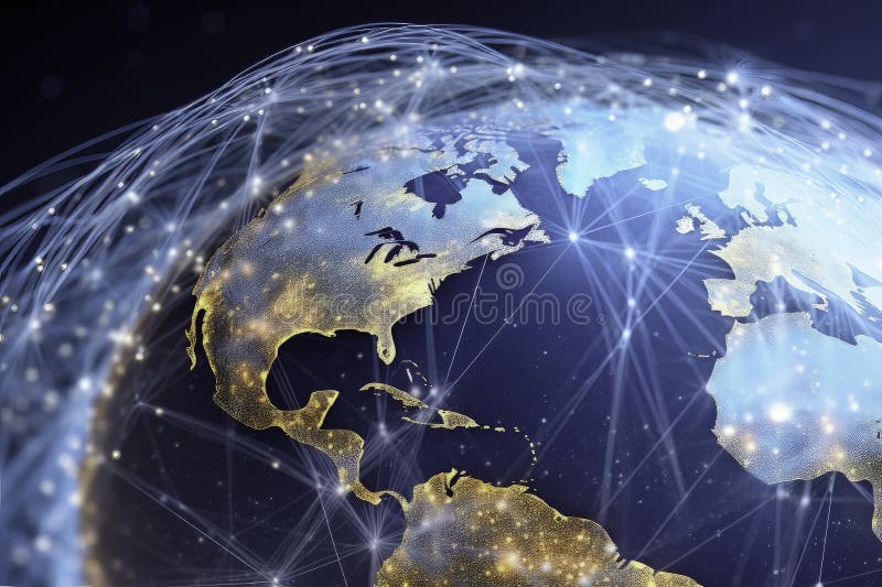 World connections stock illustration. Illustration of connection ...