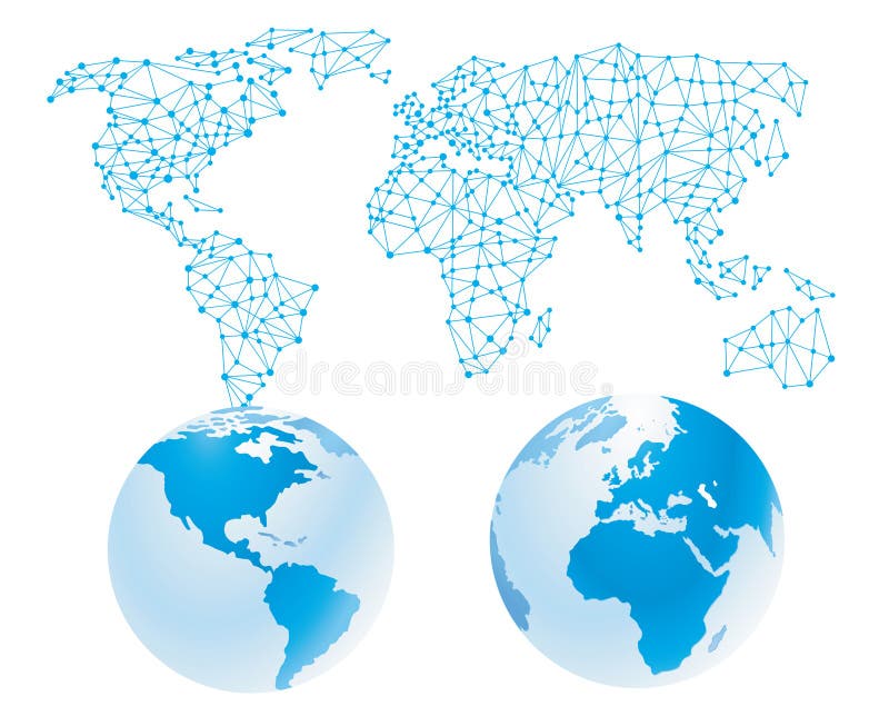 World Connections, Worldwide Together Illustration Stock Illustration ...