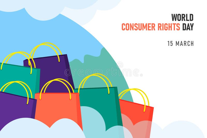 World Consumer Right Day stock vector. Illustration of collection ...