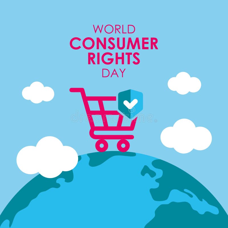 World Consumer Rights Day Poster Template Stock Vector - Illustration ...
