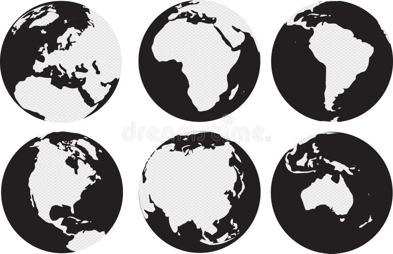 World continents stock illustration. Illustration of symbol - 79213120