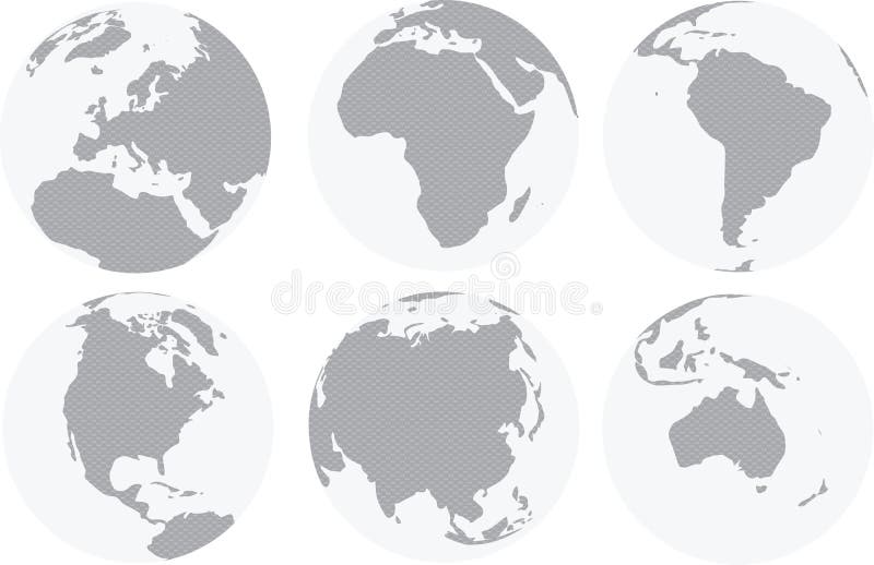 World continents stock vector. Illustration of icon, symbol - 79211771