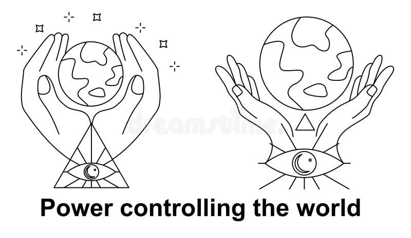 World Controlled by Some People Stock Vector - Illustration of concept ...