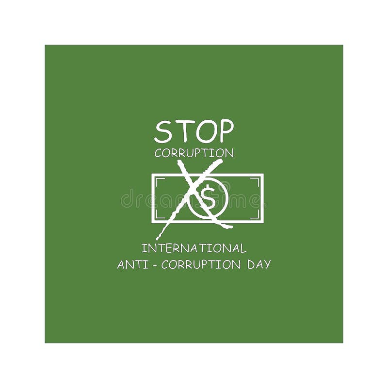 World corruption day stock vector. Illustration of international ...