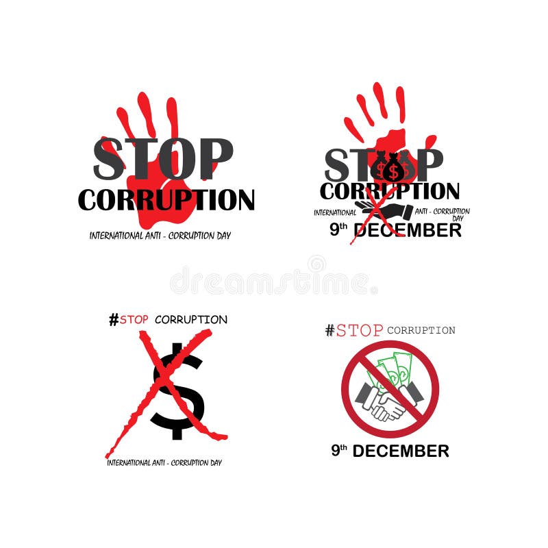World corruption day stock vector. Illustration of rules - 188104089