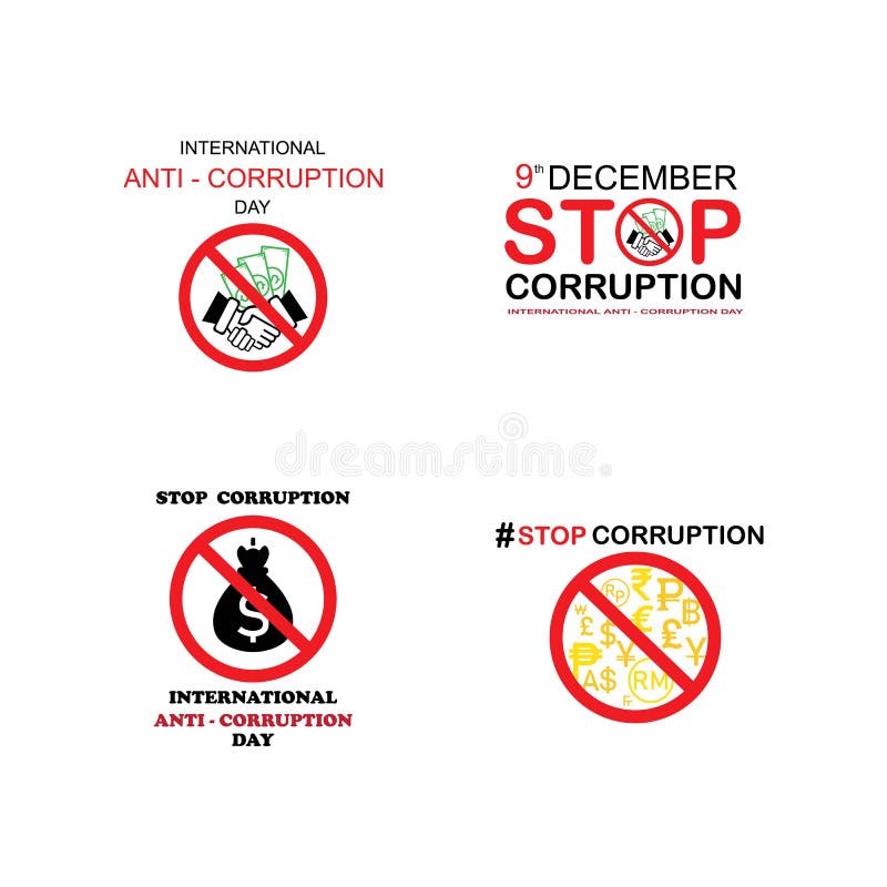 World corruption day stock vector. Illustration of people - 188104285