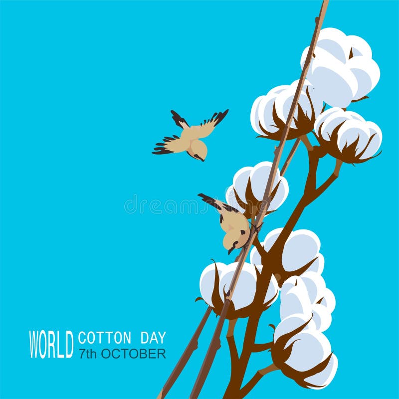 World Cotton Day stock illustration. Illustration of october - 285489328