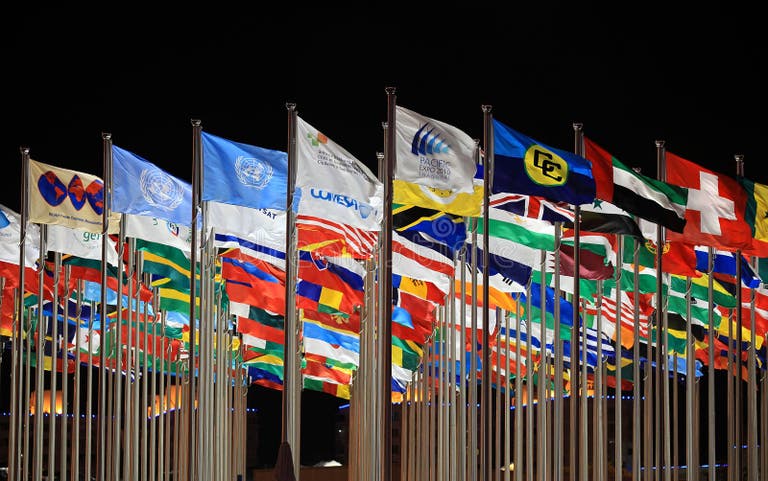 World Countries and Organizations Flags Editorial Image - Image of ...