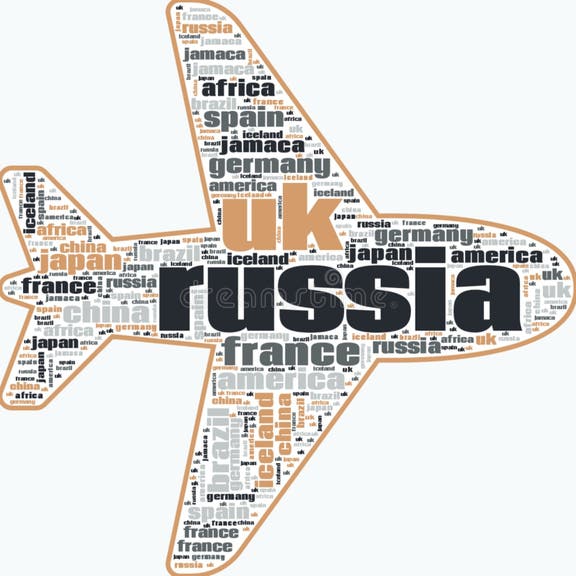 World Countries Text Educational Background Stock Illustration ...