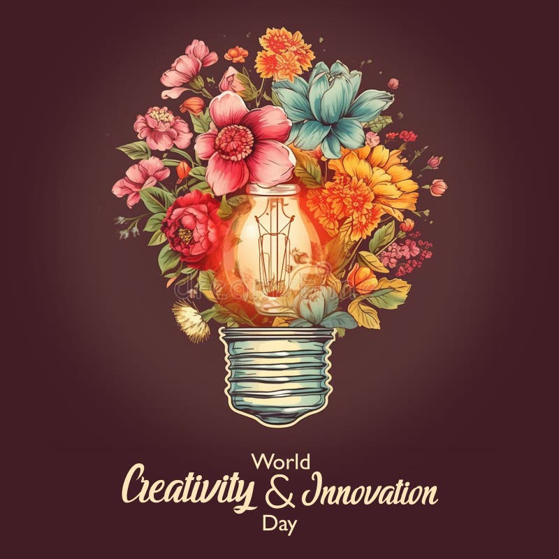 World Creativity and Innovation Day. Concept of Creative Ideas Stock ...