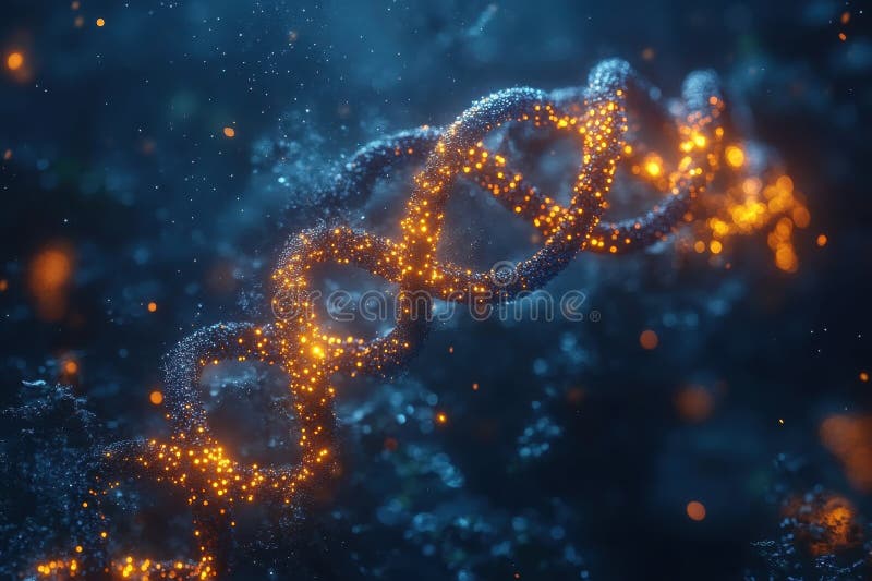 World CRISPR Day Glowing Dna Strand in Abstract Molecular Universe ...