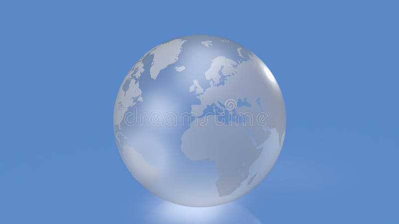 Creative 3d Crystal World Map Stock Illustration - Illustration of ...