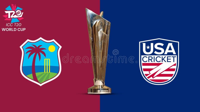 ICC Mens T20 World Cup 2024 Trophy in US and West Indies. 3d Rending ...