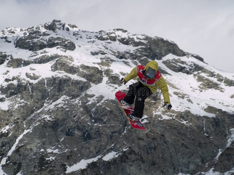 World Cup Big Air Snowboard Editorial Image - Image of acrobatic ...