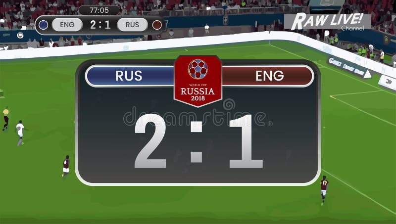 World Cup Football Match Live Editorial Photography - Illustration of ...