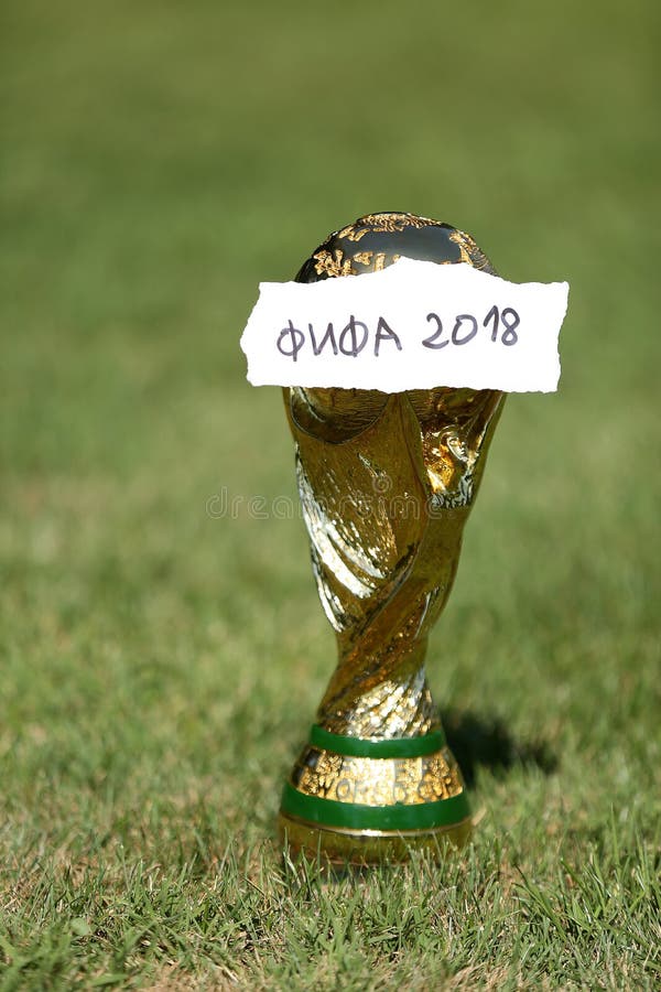 World cup trophy 2018 editorial image. Image of award - 92117845