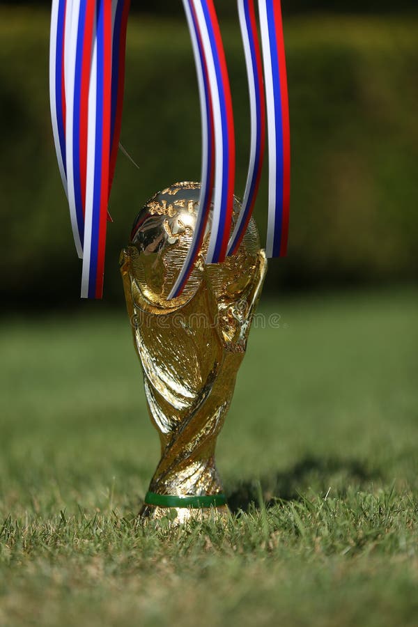World cup trophy editorial image. Image of green, gold - 77395020