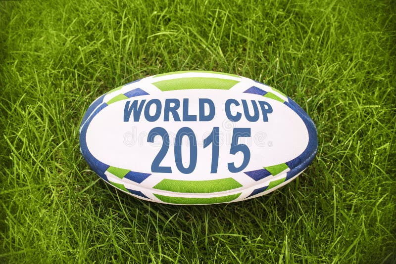 World Cup 2015 Written on a Rugby Ball Editorial Photography - Image of ...