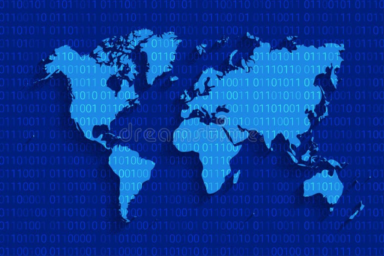 Blue Cyber Security World Atlas Stock Illustrations – 9 Blue Cyber ...