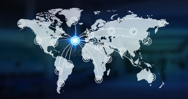 World Data Network Interface Stock Illustration - Illustration of ...