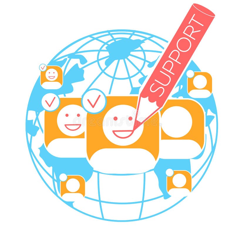 World day of the client stock illustration. Illustration of ...