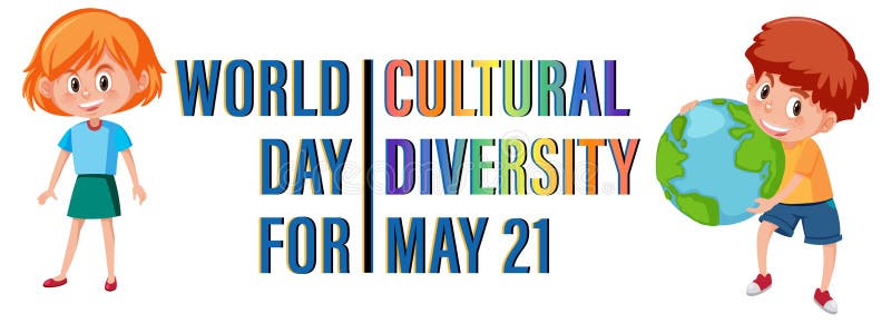The World Day for Cultural Diversity Banner Design Stock Vector ...