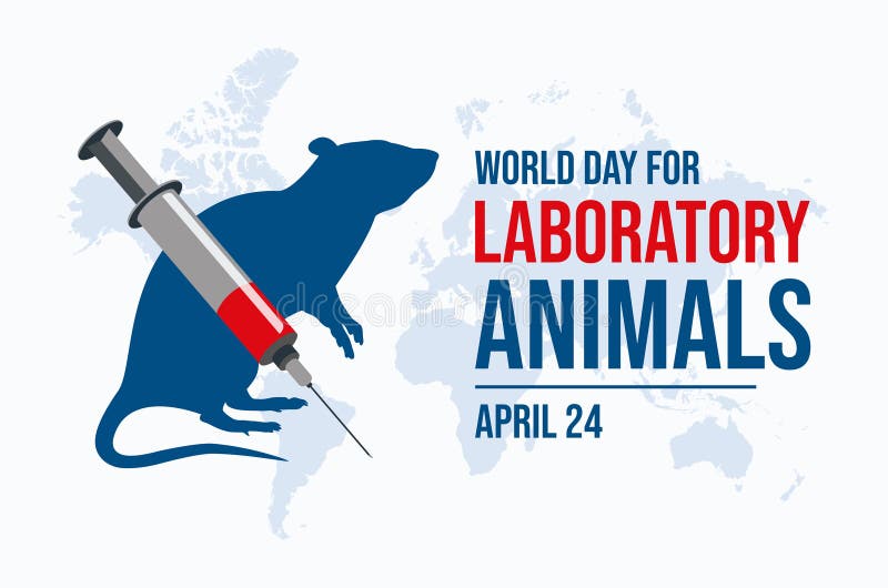World Day for Laboratory Animals Poster Vector Illustration Stock ...
