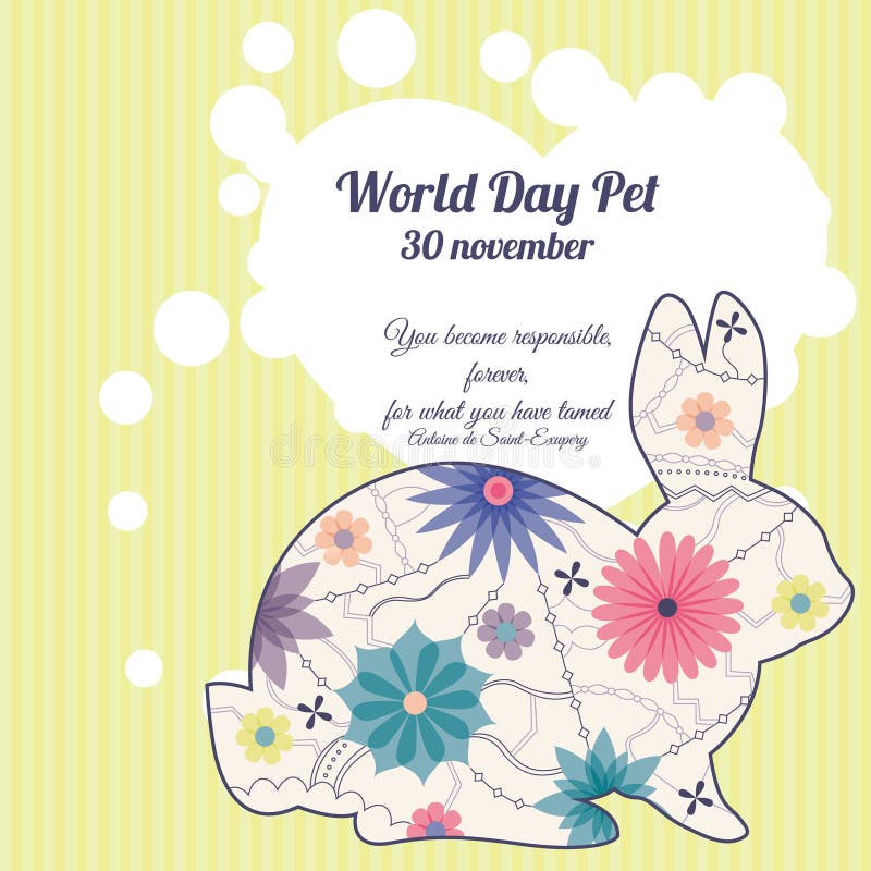 World day pet background stock illustration. Illustration of background ...