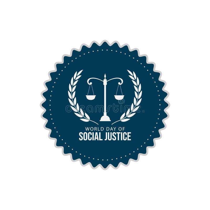 World Day Social Justice Vector Design Stock Illustration ...