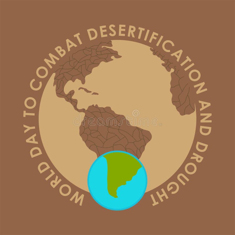 World Day To Combat Desertification and Drought Banner Template Stock ...
