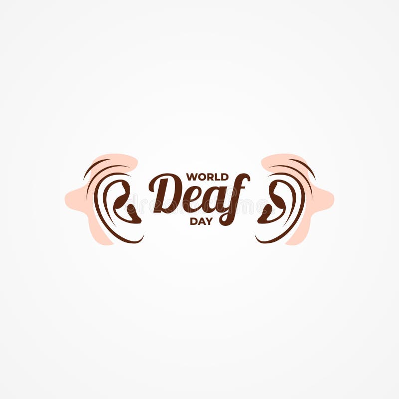 World Deaf Day Vector Design Illustration Stock Vector - Illustration ...