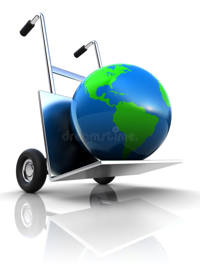 World delivery stock illustration. Illustration of fragility - 13908122