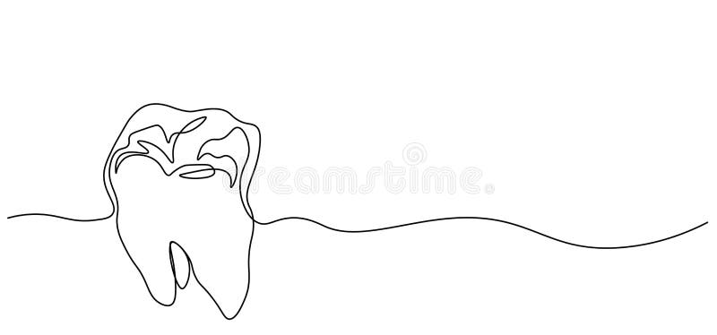 Single Line Tooth Stock Illustrations – 1,412 Single Line Tooth Stock ...