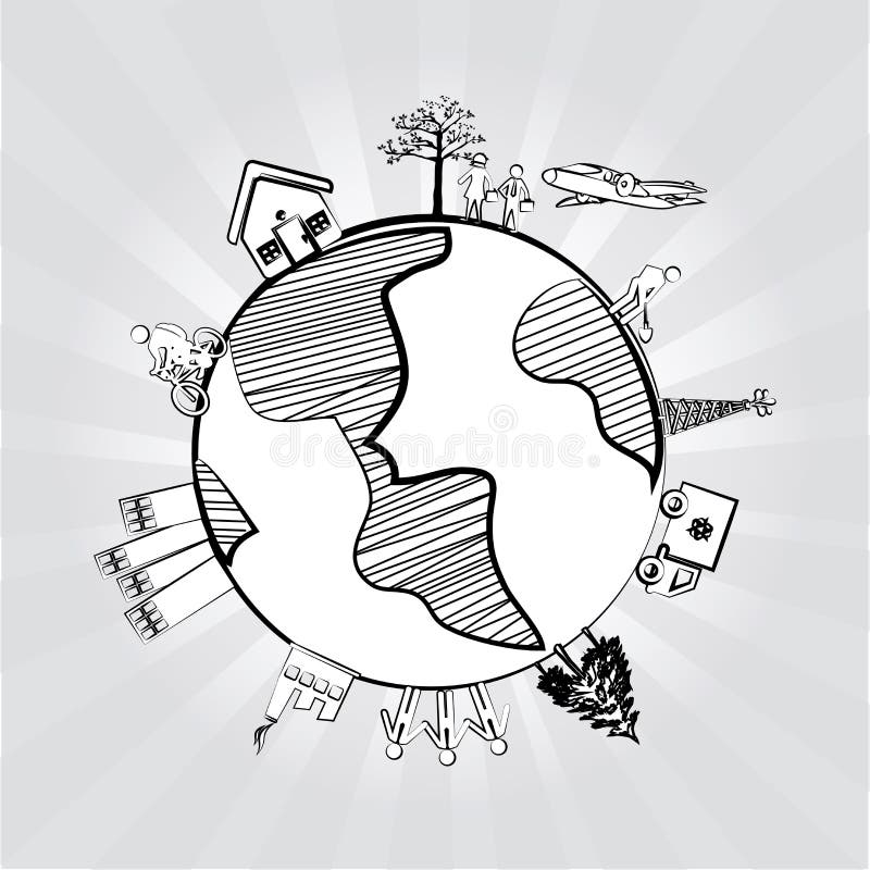 World design stock vector. Illustration of geography - 31865044