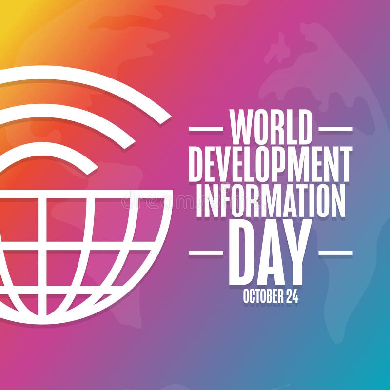 World Development Information Day. October 24. Holiday Concept Stock ...