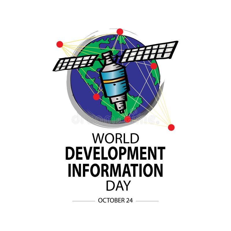 World Development Information Day. Poster Concept Stock Illustration ...