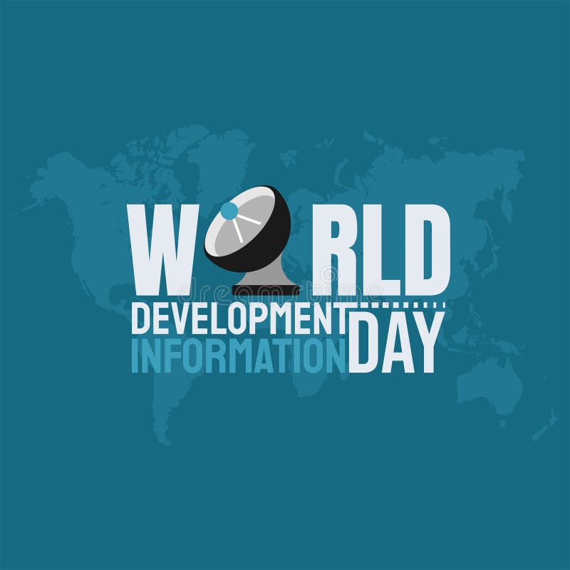 World Development Information Day Stock Vector - Illustration of mail ...