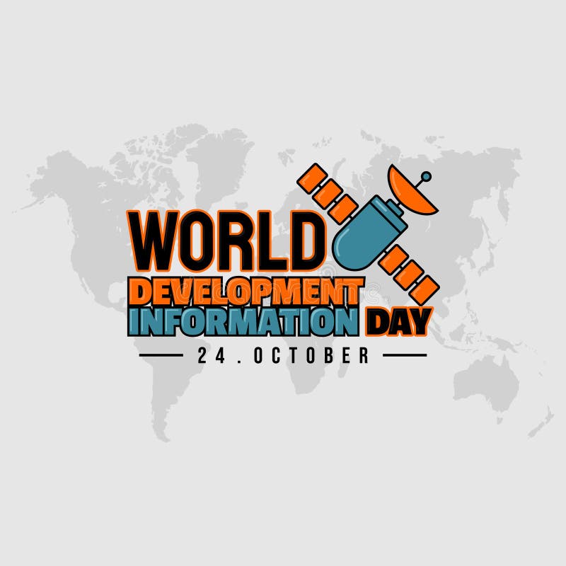 World Development Information Day Stock Vector - Illustration of ...