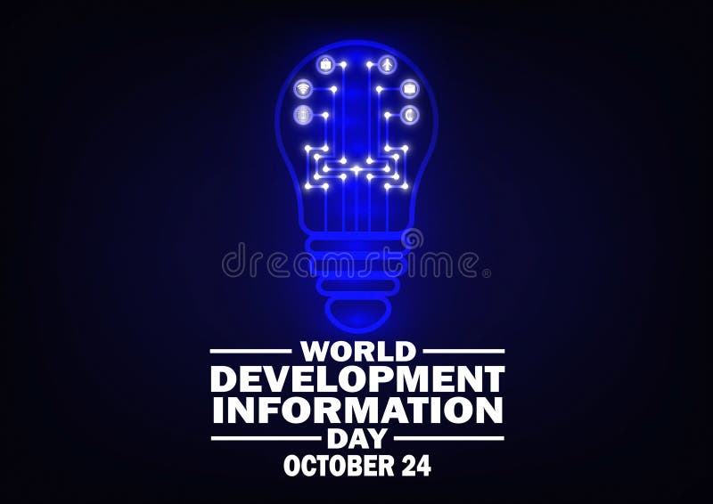 World Development Information Day Vector Illustration Stock Vector ...