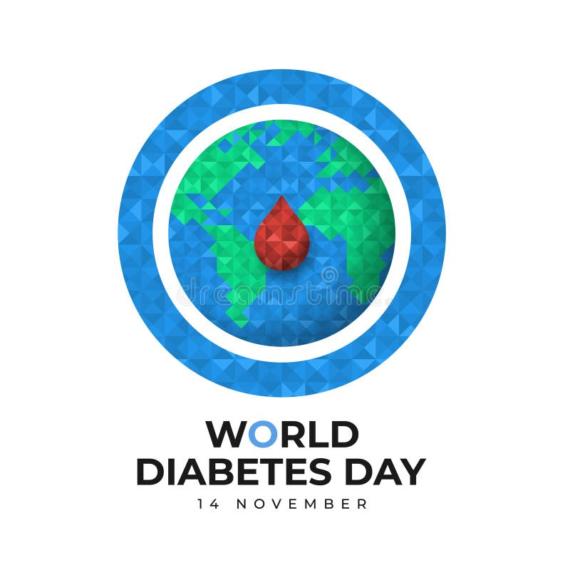 World Diabetes Day 2016 Design Illustration Prevention for Future Stock ...