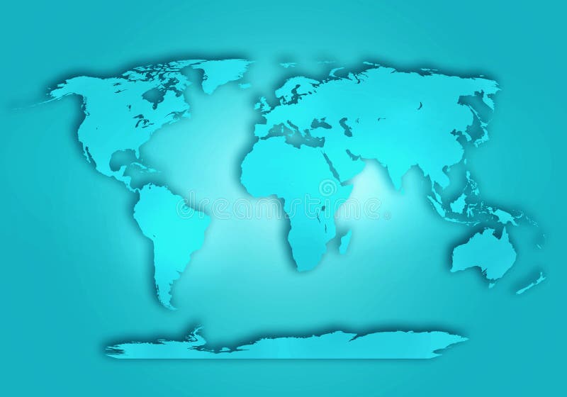 World Digital Outlined Map Background Stock Illustration - Illustration ...