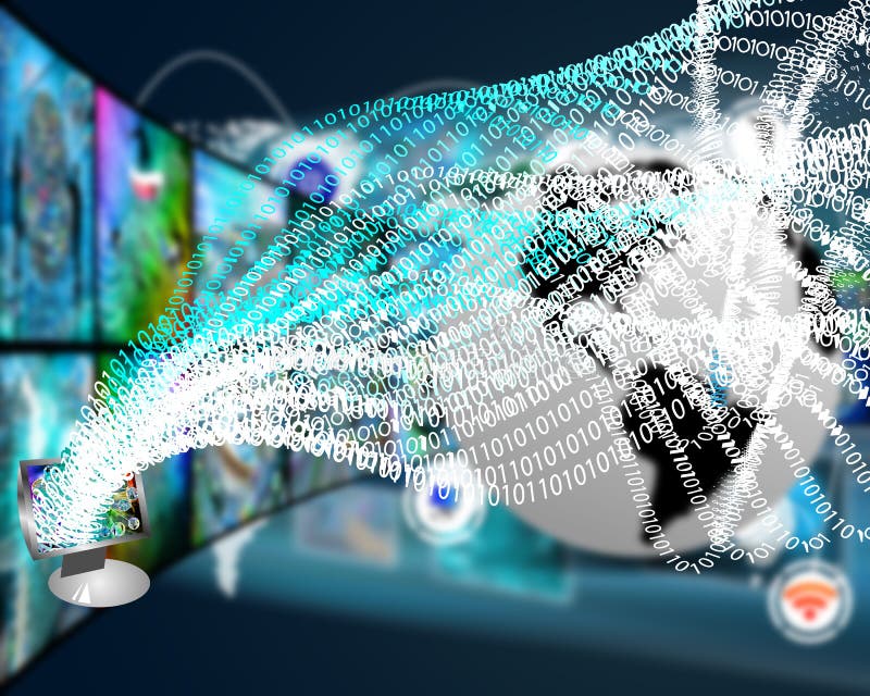 World of digits stock illustration. Illustration of digit - 50045435