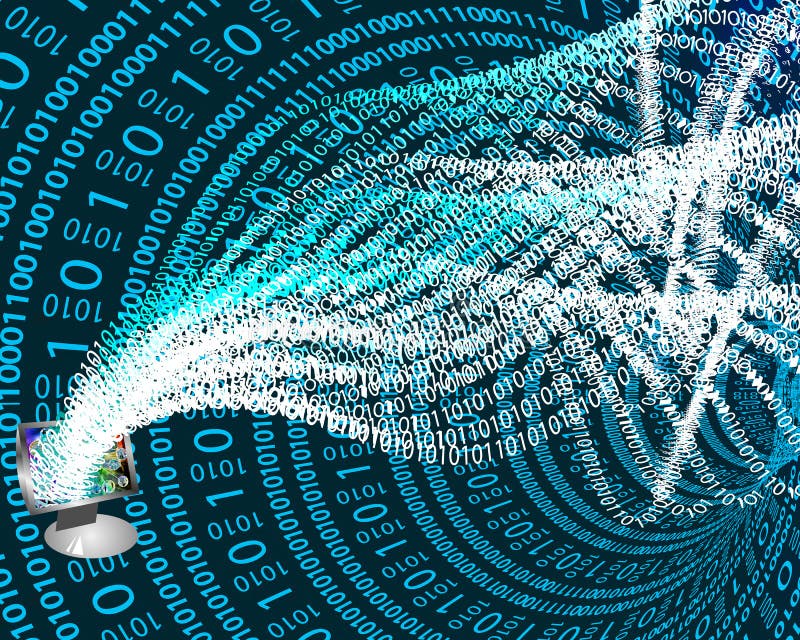 World of digits stock illustration. Illustration of industry - 50045543