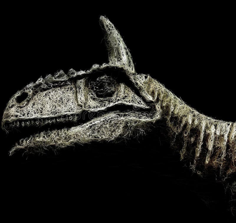 World of Dinosaur Line Art in Captivating Visuals Stock Illustration ...