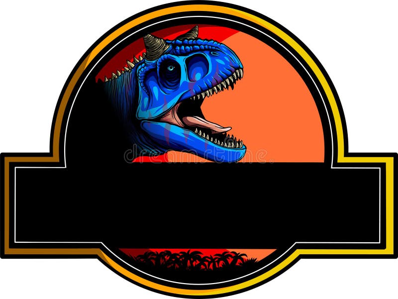 Vector Illustration of World of Dinosaurs Logo Stock Vector ...