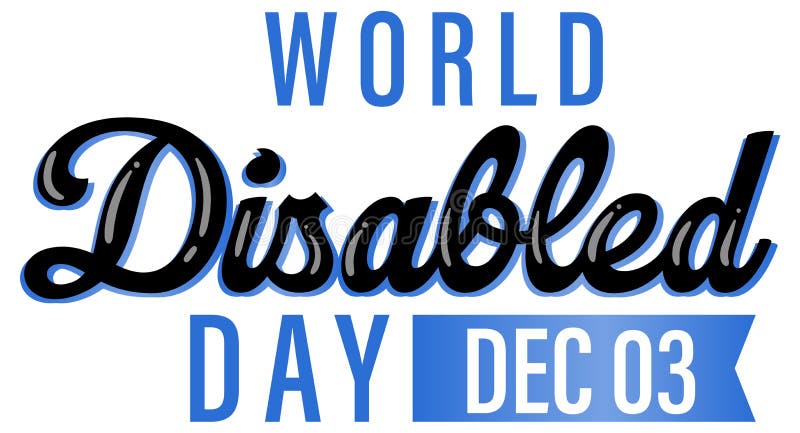 World Disabled Day Logo Design Stock Vector - Illustration of vector ...