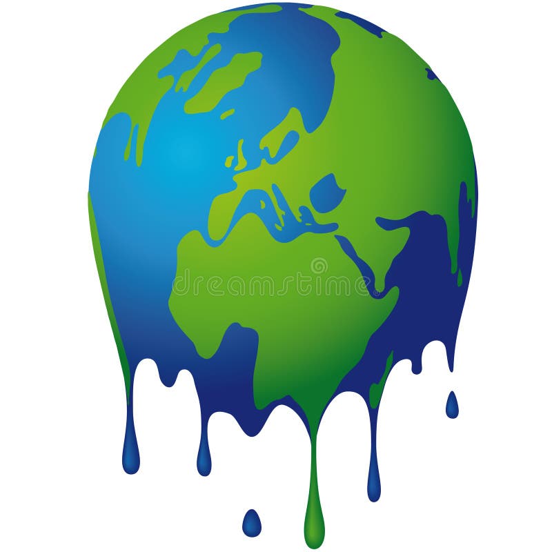 Melting world a stock vector. Illustration of orbital - 42968425