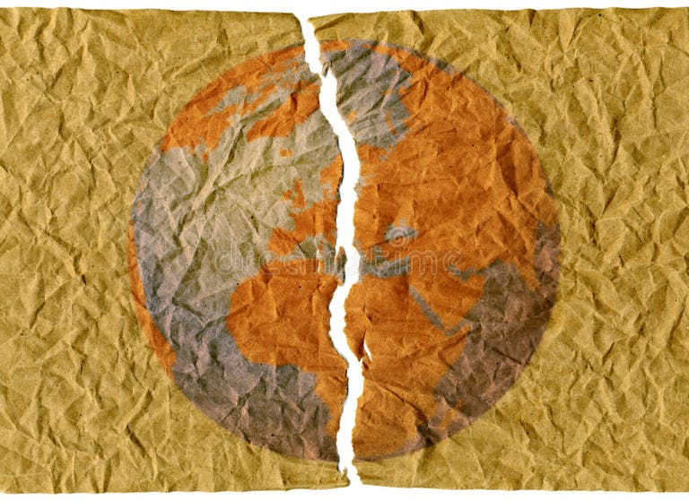 World divided stock illustration. Illustration of global - 17284150