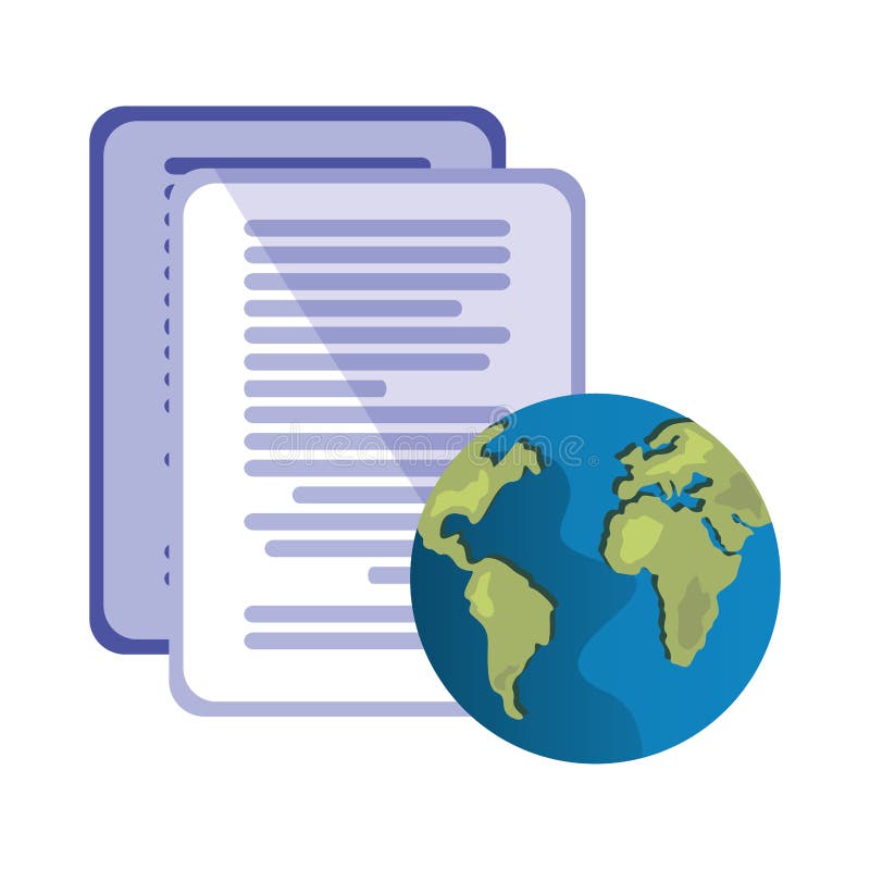 World documents data stock vector. Illustration of file - 140595297