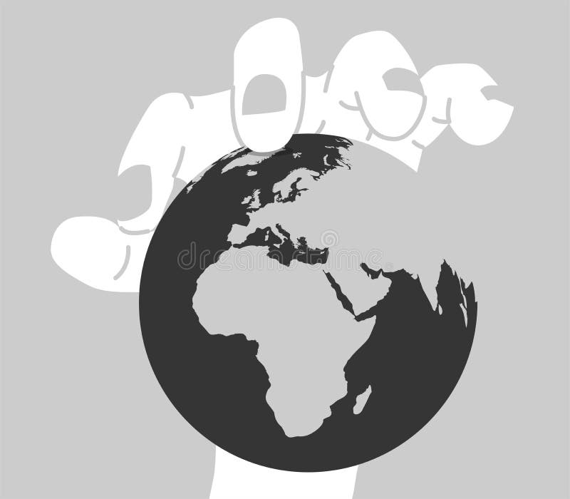 World domination stock vector. Illustration of force, crowd - 9270749